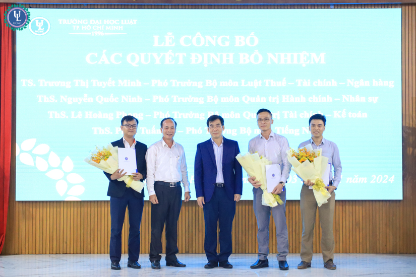 Lễ công bố quyết định bổ nhiệm và bổ nhiệm lại nhân sự các Phòng, Khoa, Trung Tâm